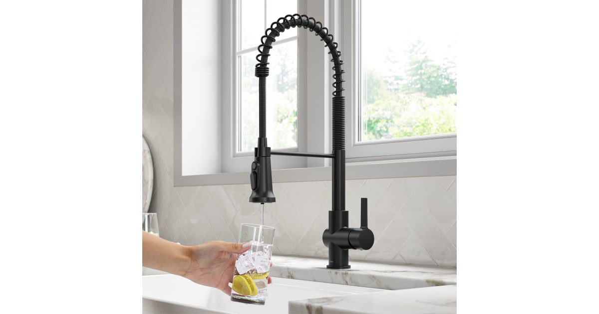 Kraus FS-1000-KFF-1691MB Britt 1.8 GPM Single Hole Pre-Rinse Kitchen ...