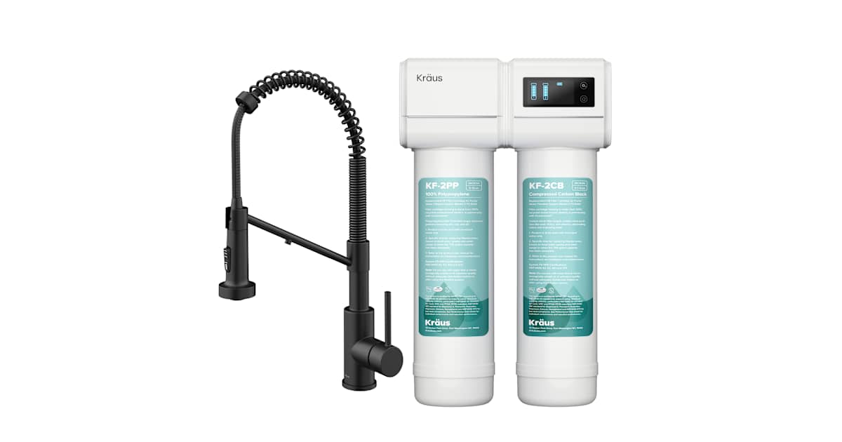 Kraus FS-1001-KFF-1610MB Bolden 1.8 GPM Single Hole Pre-Rinse Pull Down ...