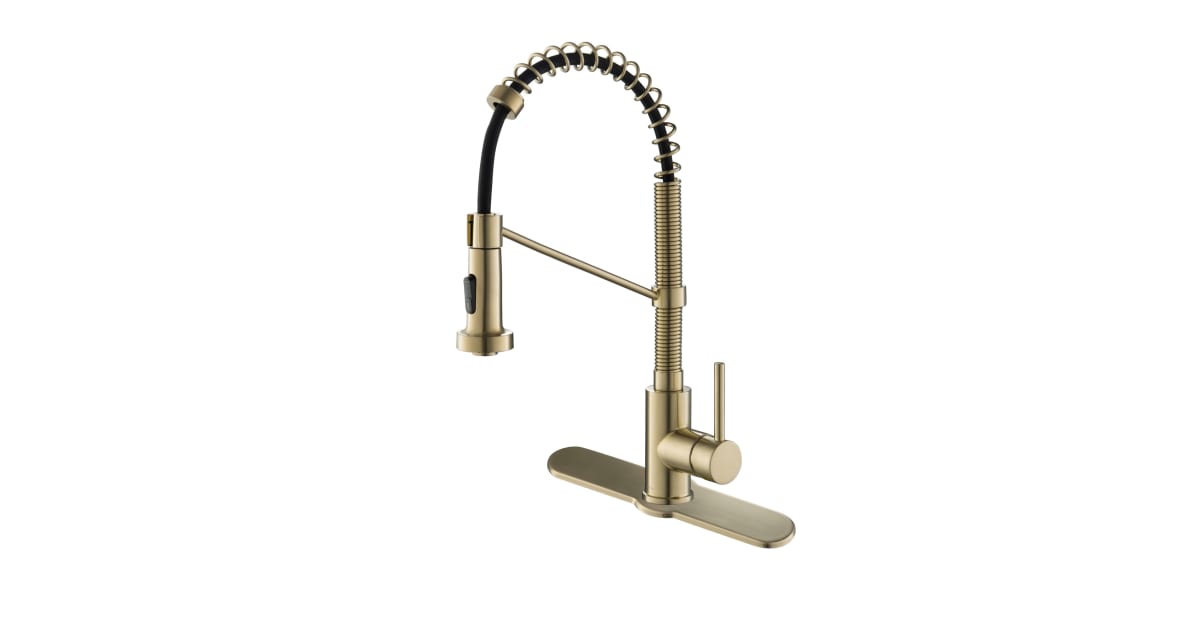 Kraus KPF-1610-DP03SFACB Bolden 1.8 GPM Single Hole Pull-Down Faucet ...