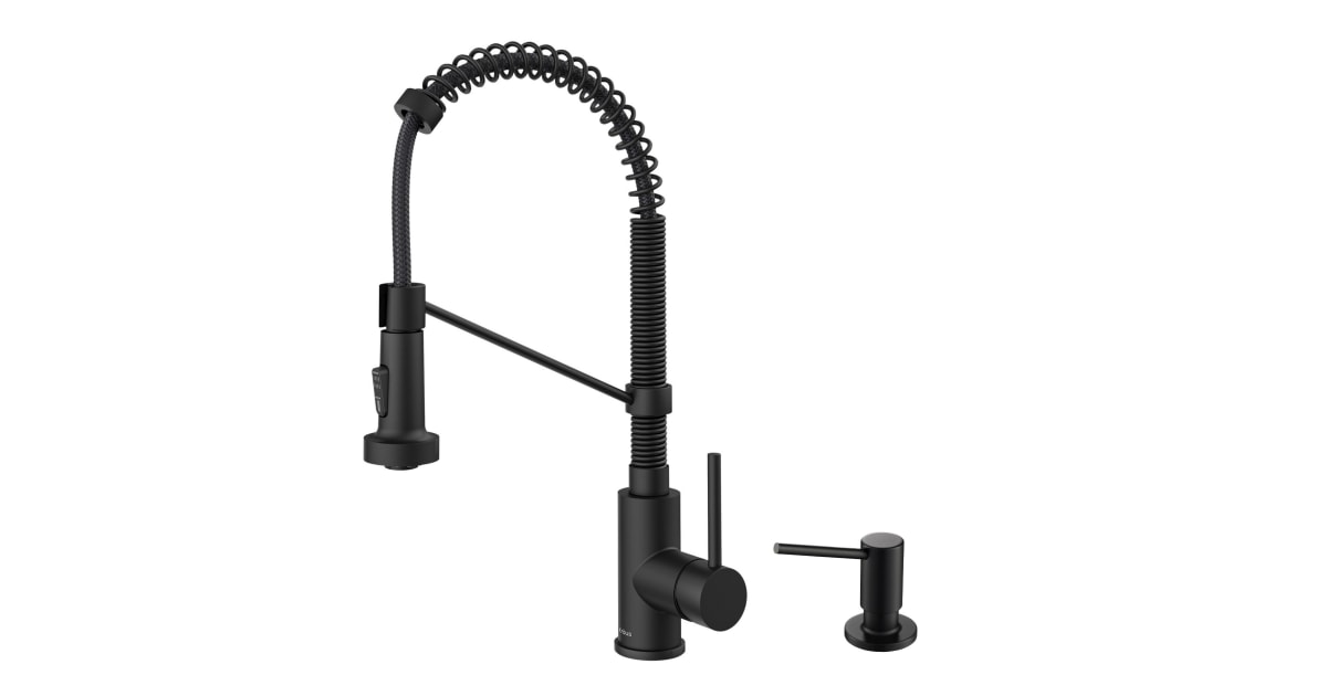 Kraus KPF-1610MB-KSD-43MB Bolden 1.8 GPM Single Hole Pre-Rinse Pull Out ...