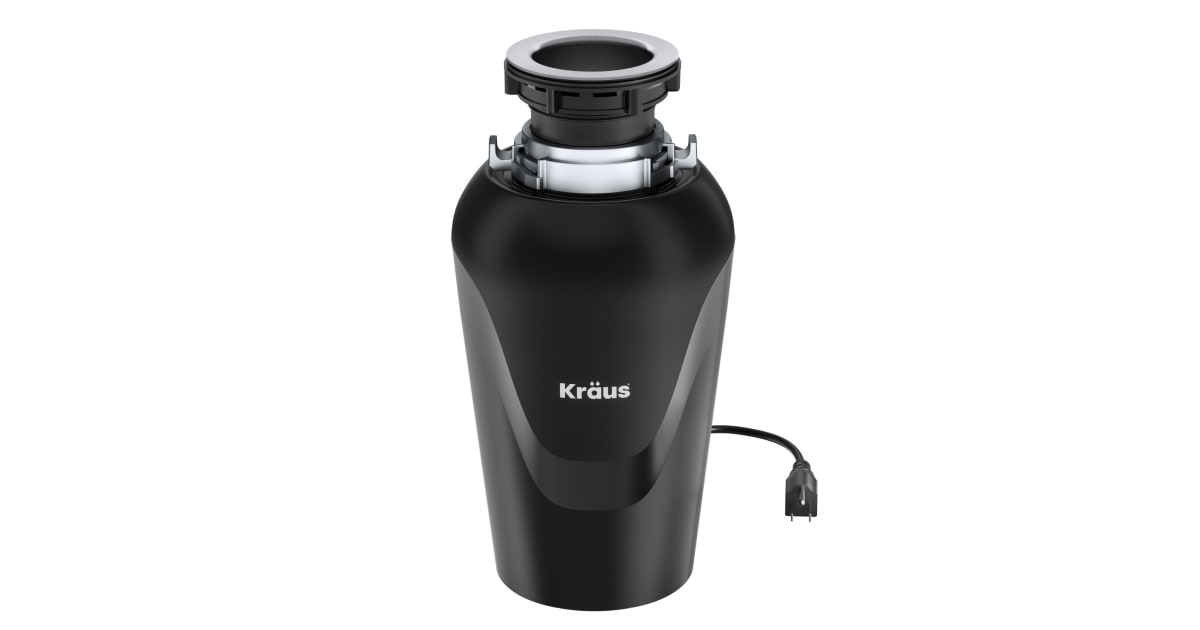 Kraus KWD100-75MBL WasteGuard 3/4 HP Continuous Garbage Disposal ...