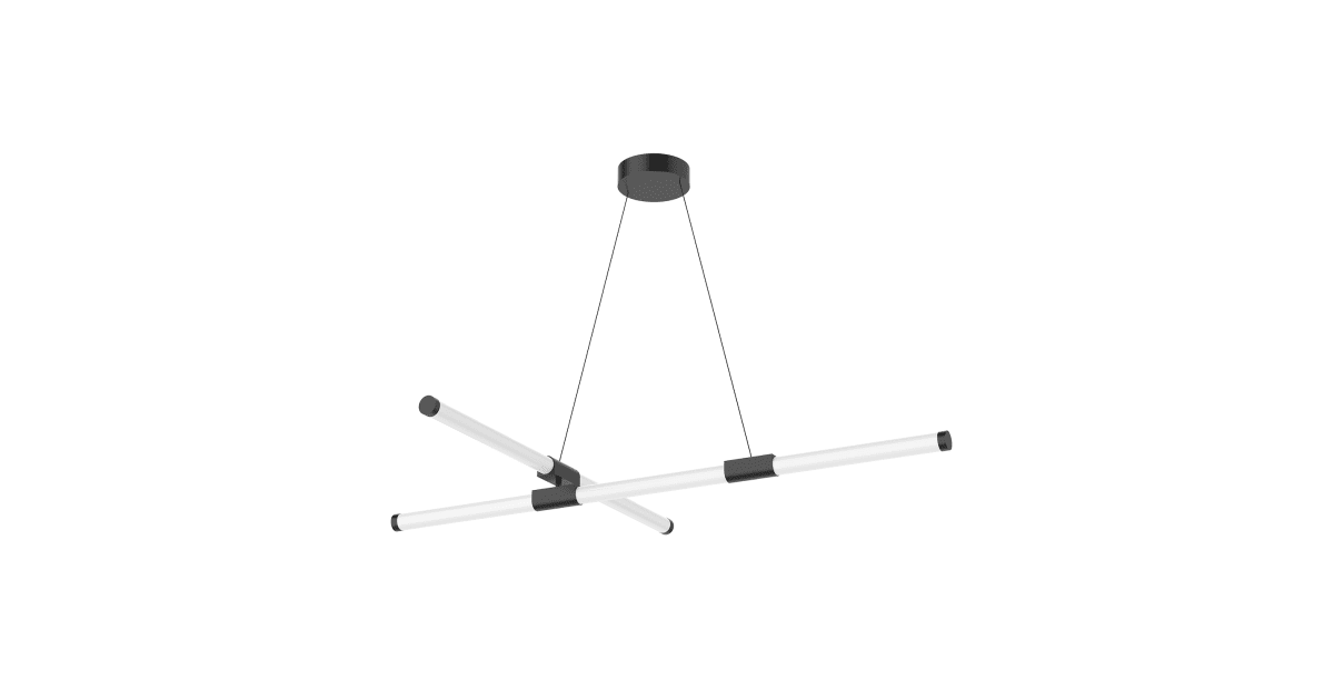 Kuzco Lighting CH18548-BK-UNV-010 Akari 33" Wide LED Linear Chandelier ...