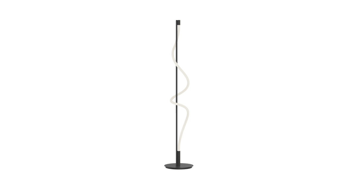 Kuzco Lighting FL95360-BK Cursive 60" Tall LED Buffet Floor Lamp ...