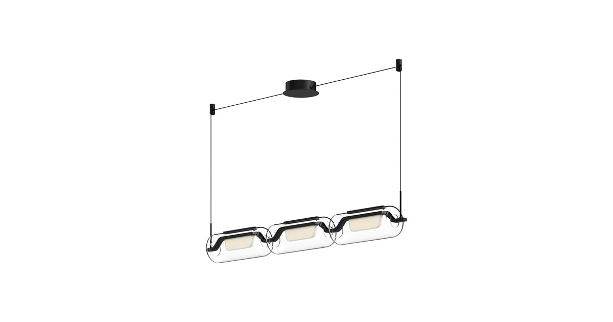 Kuzco Lighting LP28543-BK-UNV Hilo 43" Wide LED Suspension Linear ...