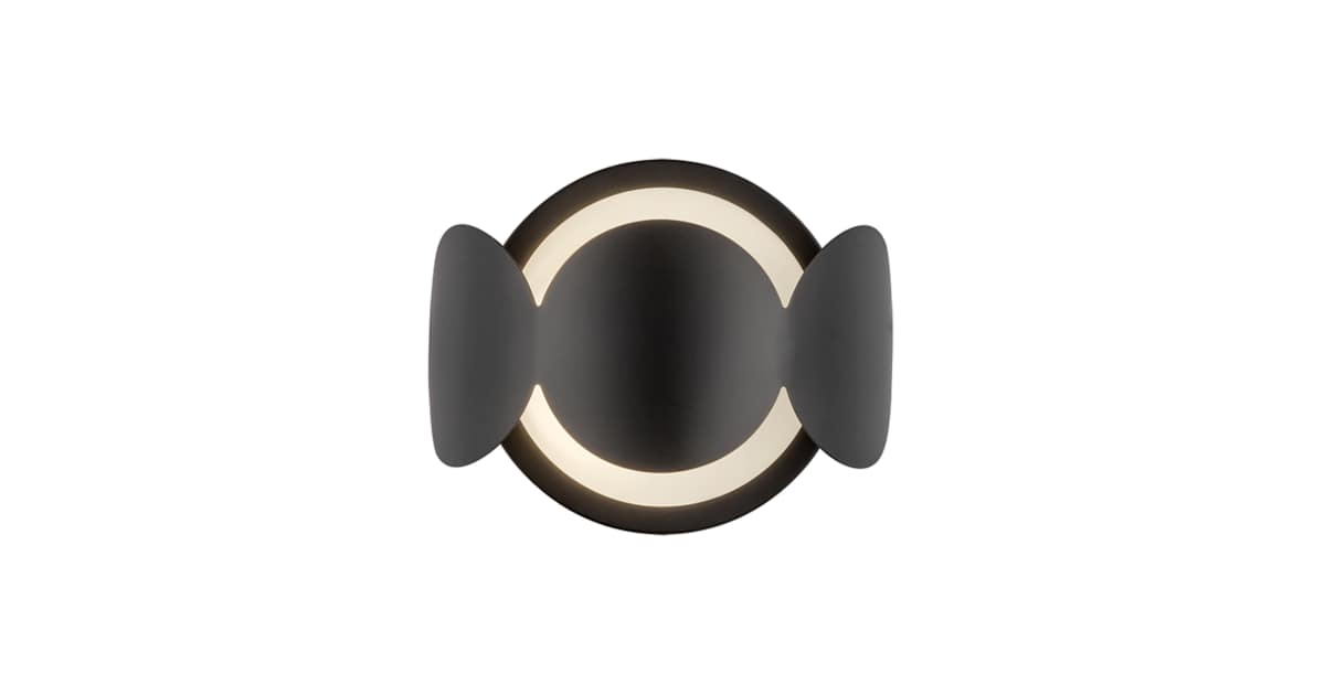 Kuzco Lighting WS59810-BK/OP Ciel 8" Tall Wall Sconce with Opal Glass ...