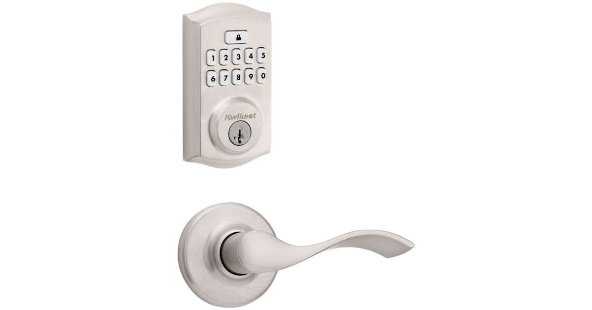 Kwikset 200BL-9260TRL-15S Balboa Passage Lever Set and Electronic ...