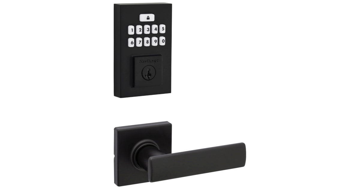 Kwikset 200BRNLSQT-9260CNT-514S Breton Passage Lever Set and Electronic ...