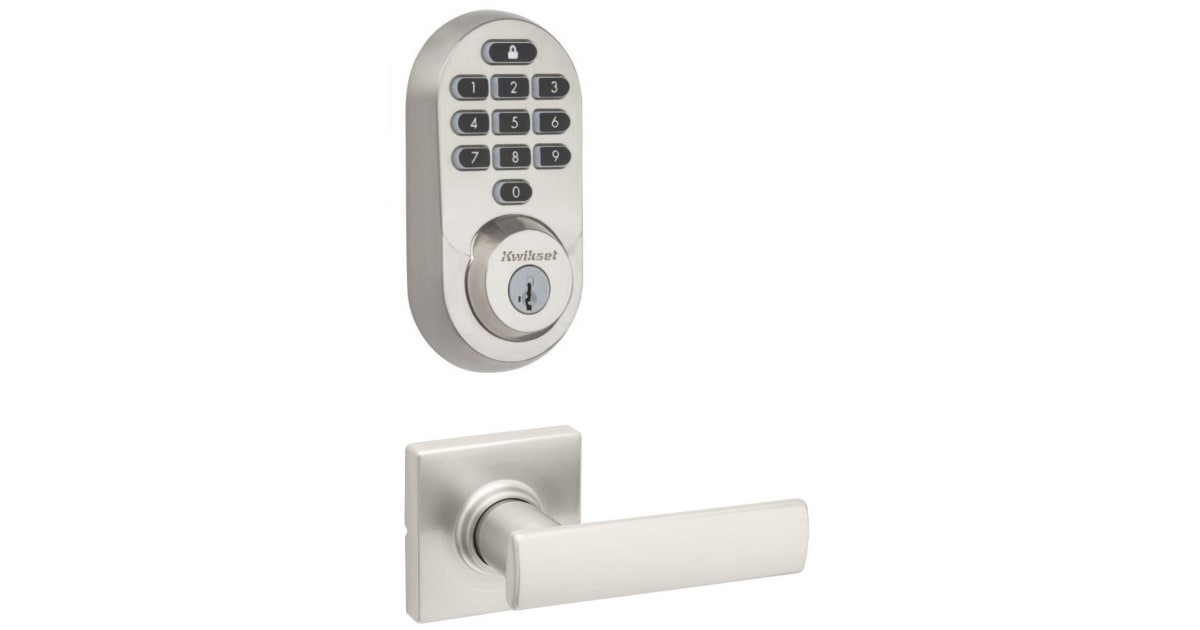 Kwikset 200BRNLSQT-938WIFIKYPD-15S Breton Passage Lever Set and ...