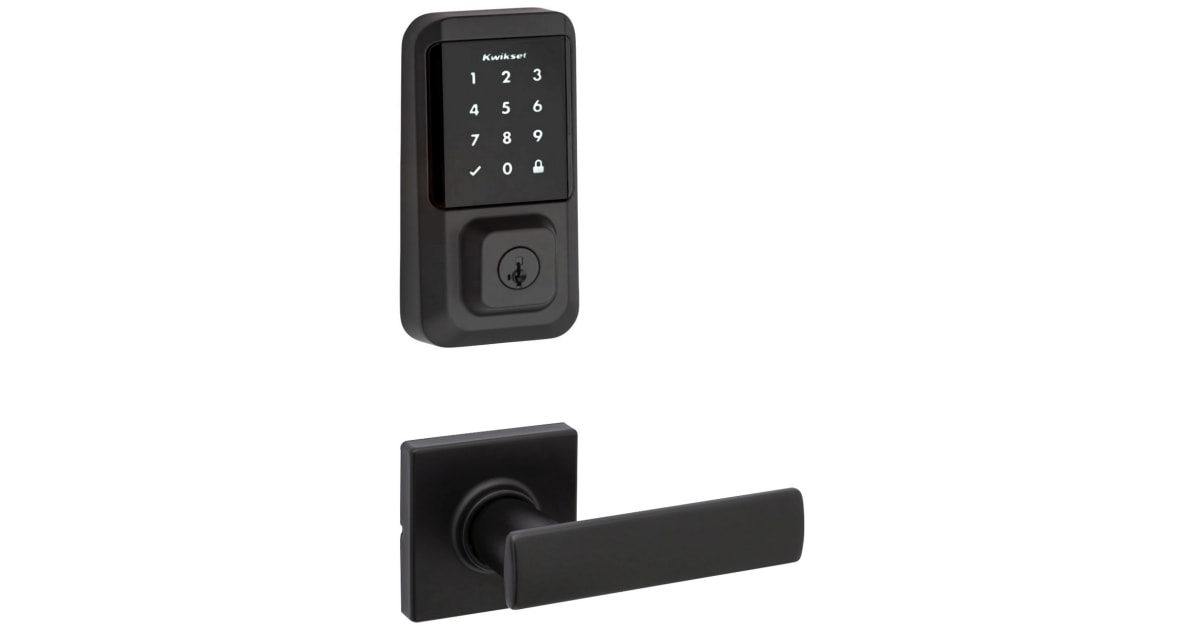 Kwikset 200BRNLSQT-939WIFITSCR-514S Breton Passage Lever Set and ...