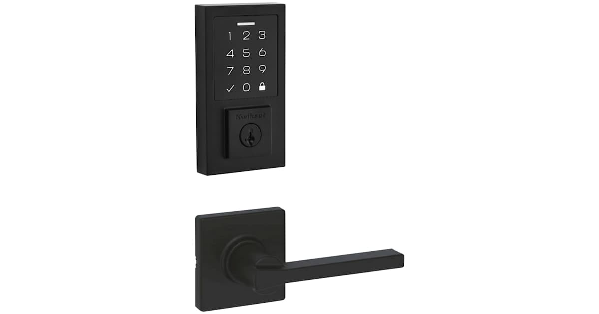 Kwikset 200CSLSQT-9270CNT-514S Casey Passage Lever Set and Electronic ...