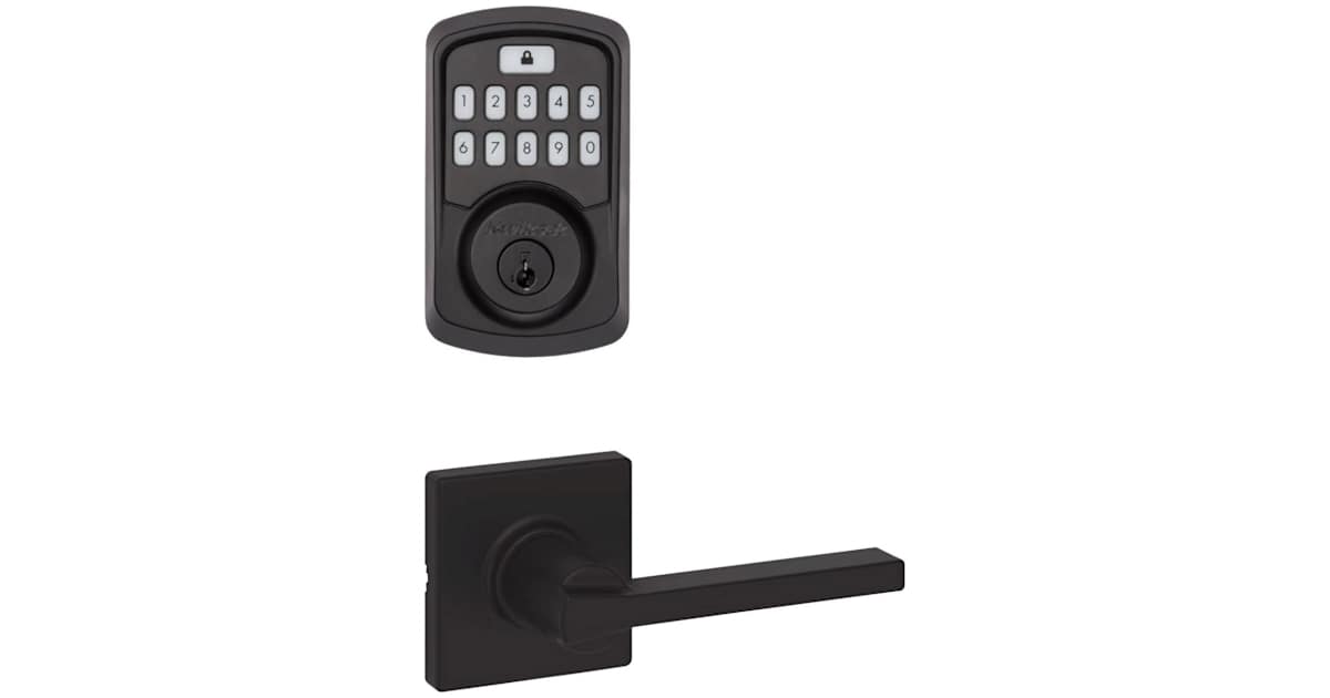 Kwikset 200CSLSQT-942BLE-514S Casey Passage Lever Set and Electronic ...