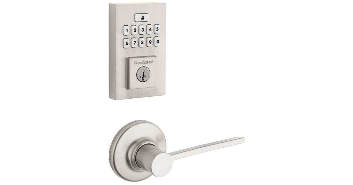 Kwikset 200LRLRDT-9260CNT-15S Ladera Passage Lever Set and Electronic ...