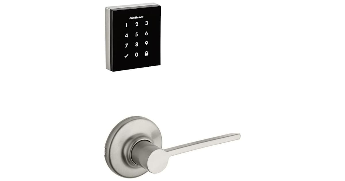 Kwikset 200LRLRDT-954OBN-15 Ladera Passage Lever and 954 Obsidian ...