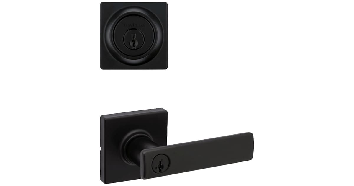 Kwikset 405BRNLSQT-660SQT-514S Breton Single Cylinder Keyed Entry Lever ...