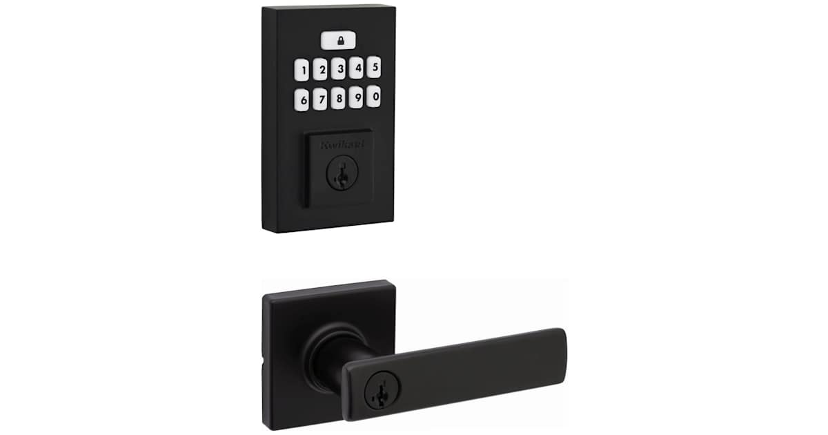 Kwikset 405BRNLSQT-9260CNT-514S Breton Keyed Entry Lever Set and ...