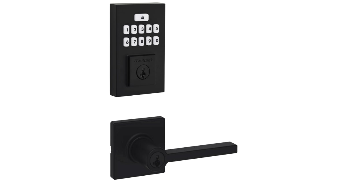 Kwikset 405CSLSQT-9260CNT-514S Casey Keyed Entry Lever Set and ...