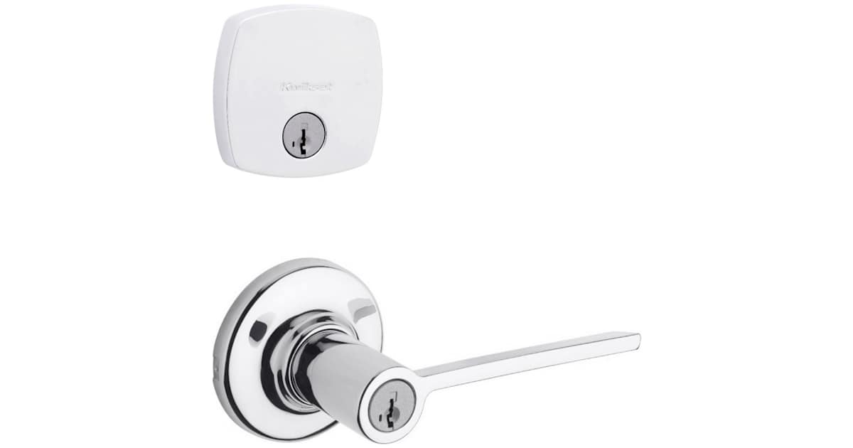 Kwikset 405LRLRDT-258MDT-26S Ladera Single Cylinder Keyed Entry Lever ...