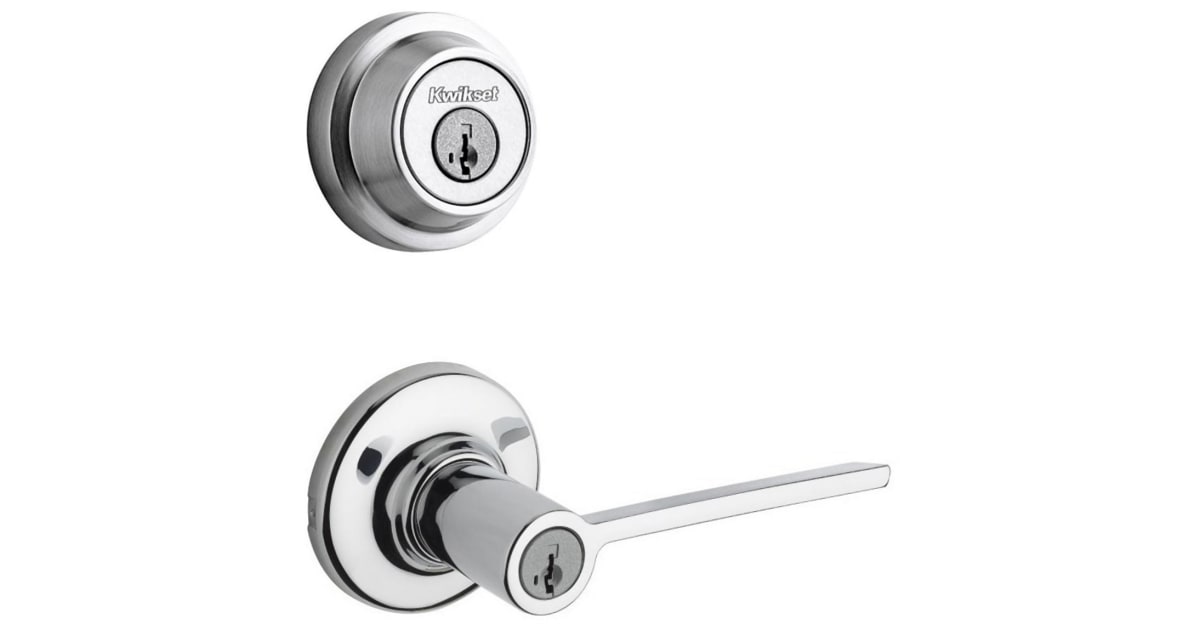 Kwikset 405LRLRDT-660RDT-26S Ladera Single Cylinder Keyed Entry Lever ...