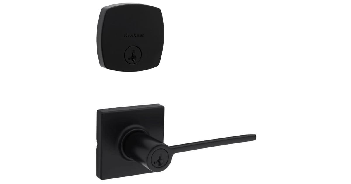 Kwikset 405LRLSQT-258MDT-514S Ladera Single Cylinder Keyed Entry Lever ...