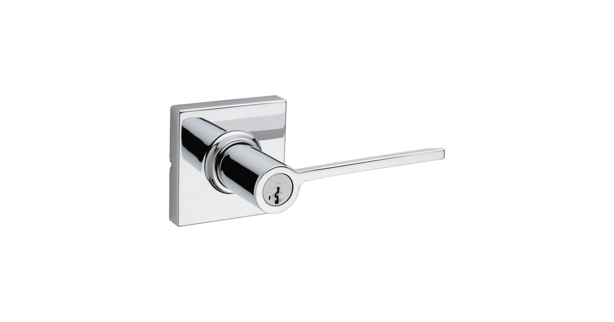 Kwikset 405LRLSQT-26 Ladera Single Cylinder Keyed Entry Door Lever Set ...
