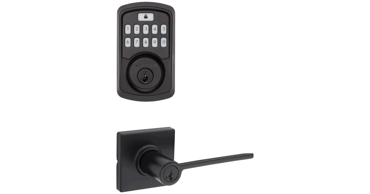 Kwikset 405LRLSQT-942BLE-514S Ladera Single Cylinder Keyed Entry Lever ...