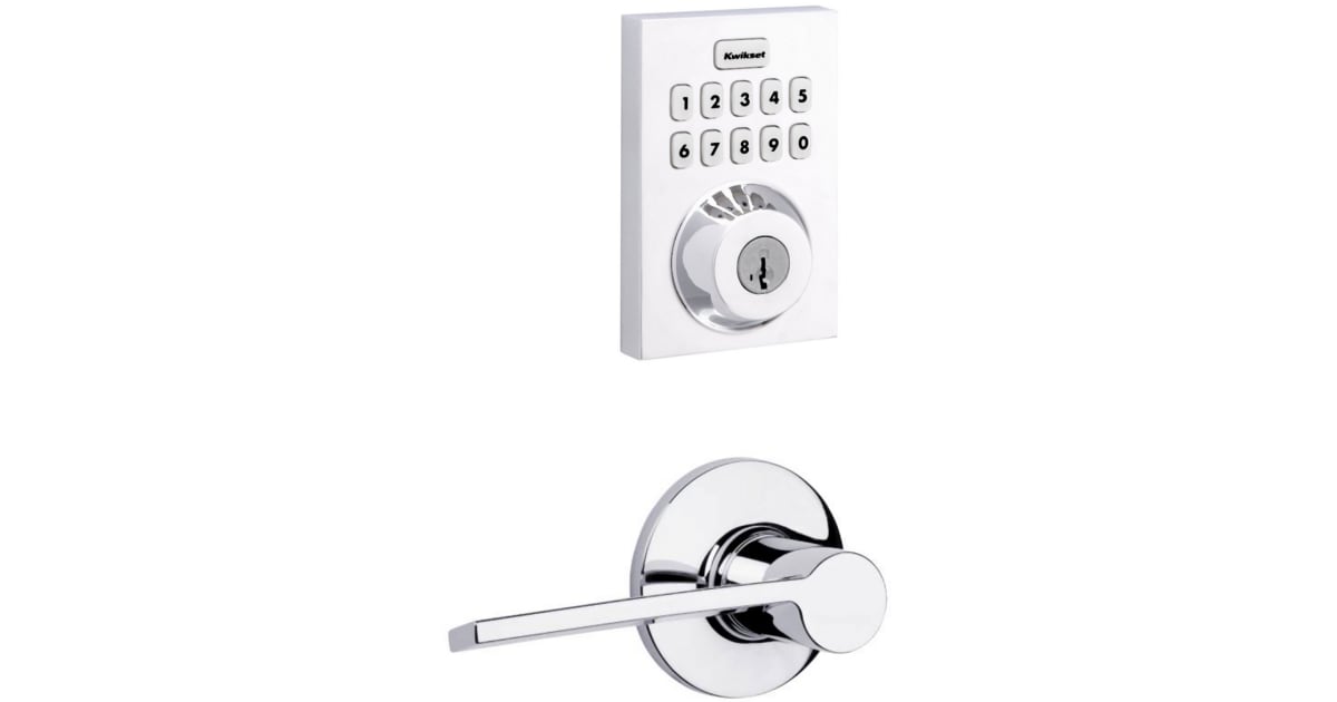 Kwikset 407PLL-HC620CNT-26S Palmina Passage Lever Set and Electronic ...