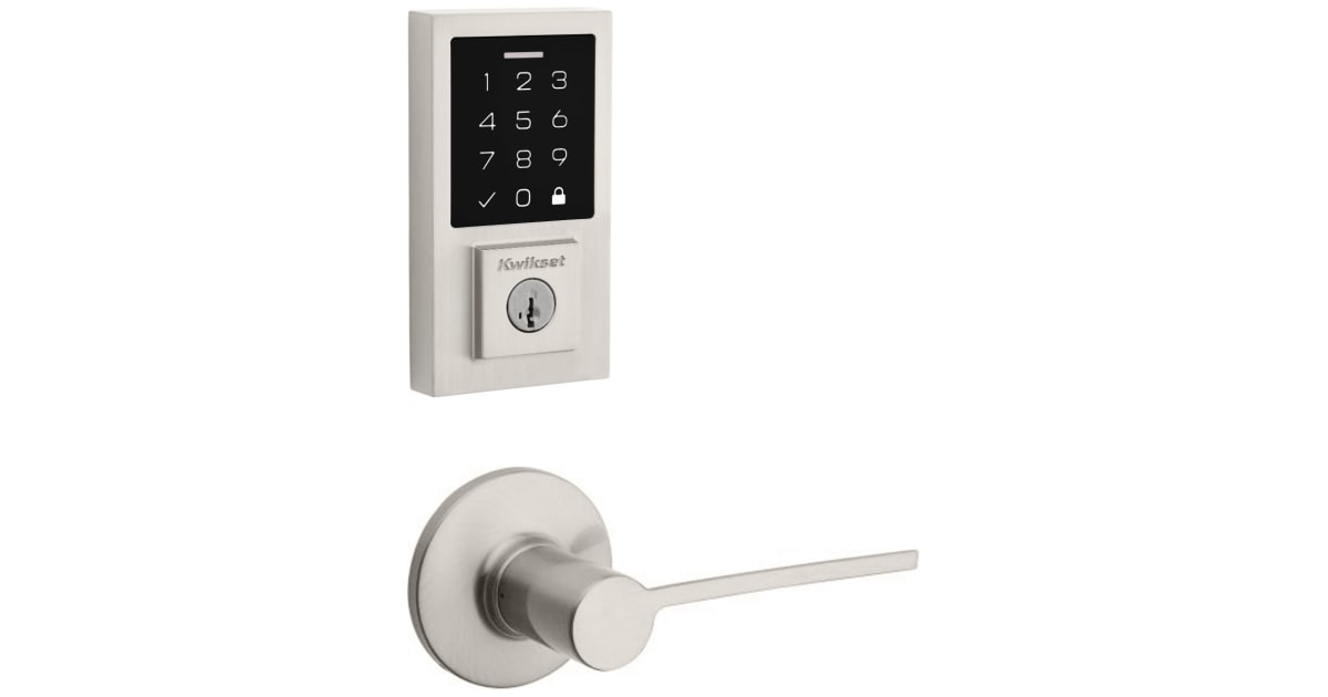 Kwikset 407PLL-9270CNT-15S Palmina Passage Lever Set and Electronic ...