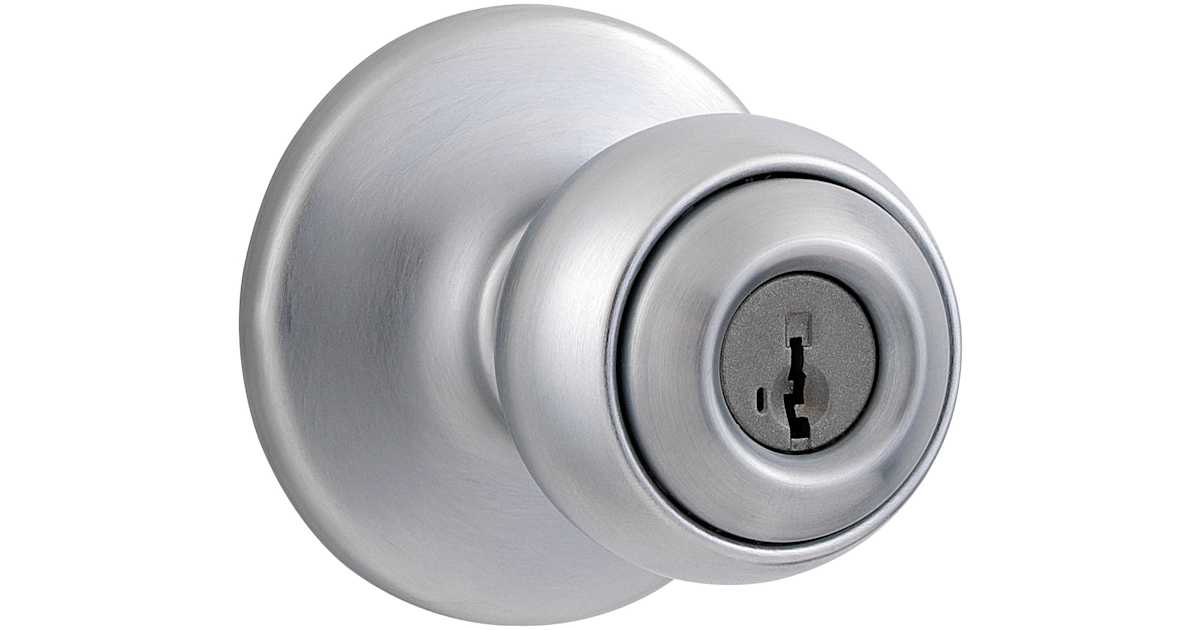 Kwikset 450P-26DS Storeroom Function Keyed Entry Smart Key Door Knobset ...