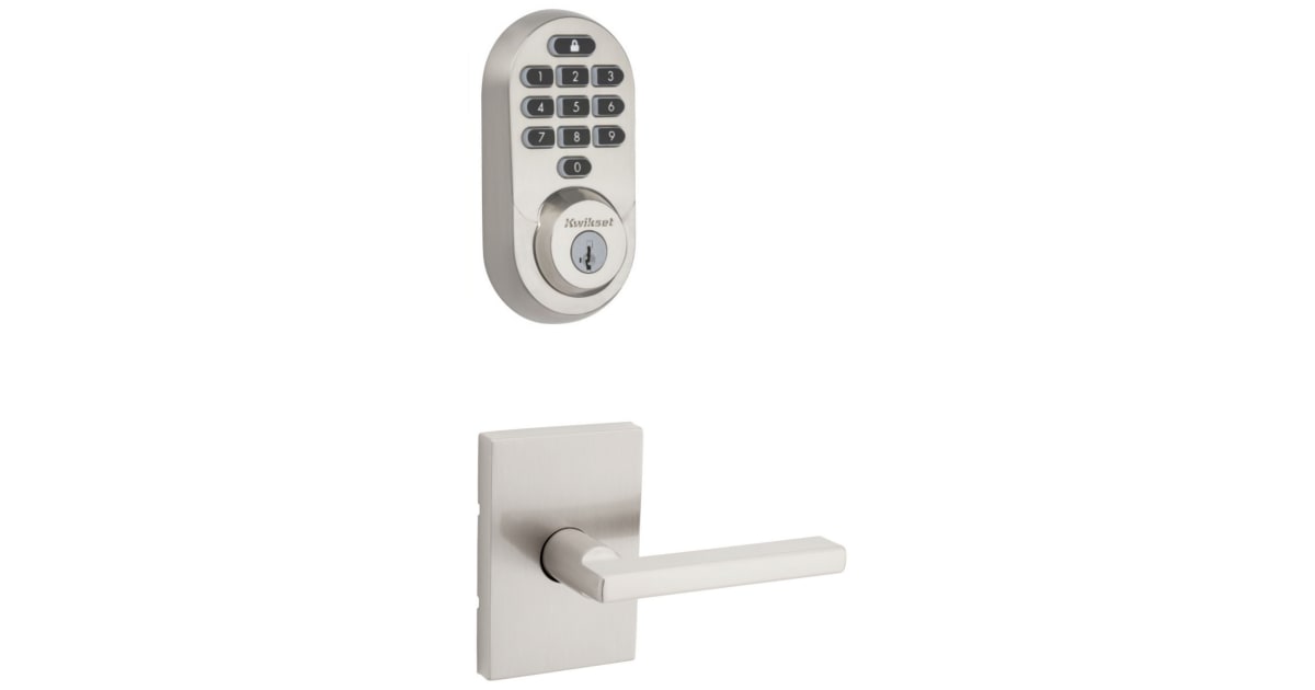 Kwikset 720HFLRCT-938WIFIKYPD-15S Halifax Passage Lever Set and ...
