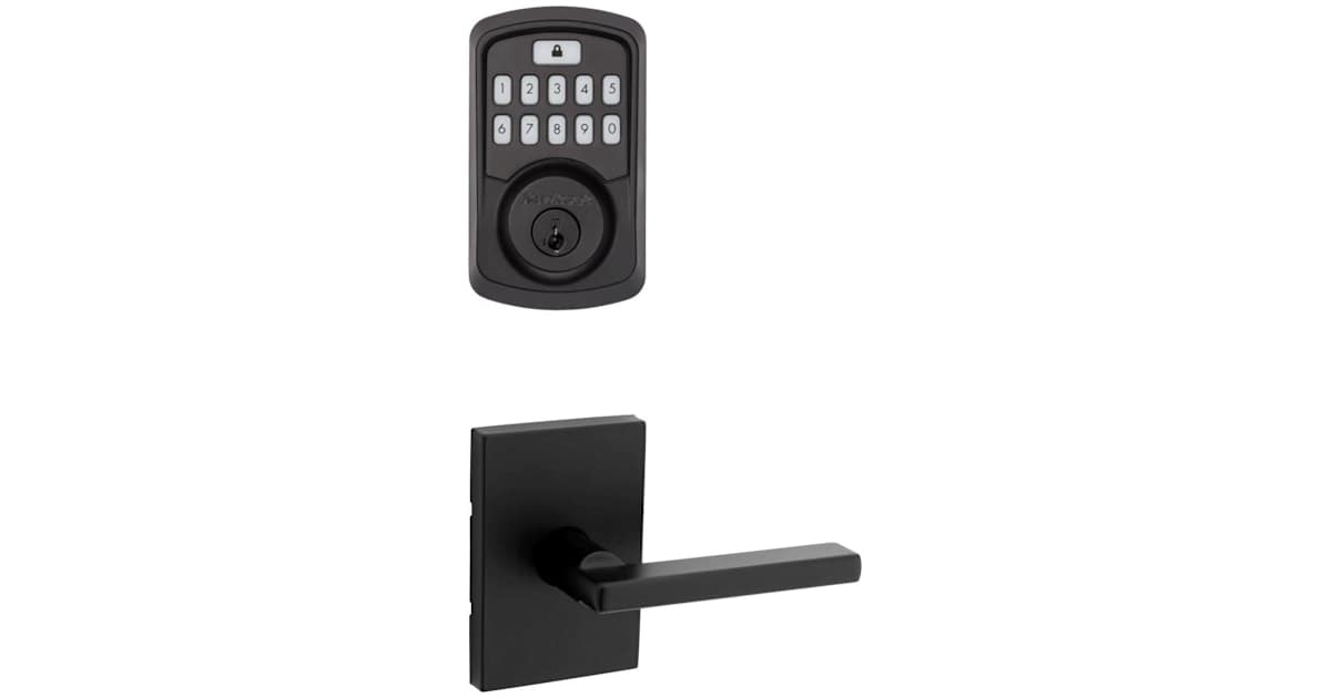 Kwikset 720HFLRCT-942BLE-514S Halifax Passage Lever Set and Electronic ...