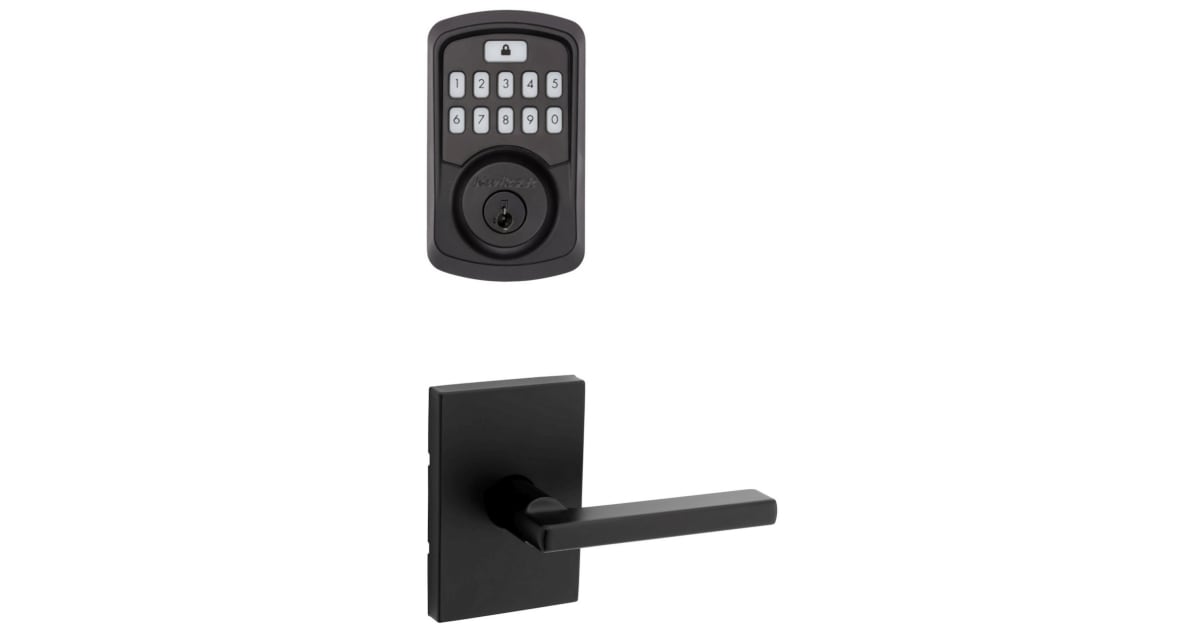 Kwikset 720HFLRCT-942BLE-514S Halifax Passage Lever Set and Electronic ...