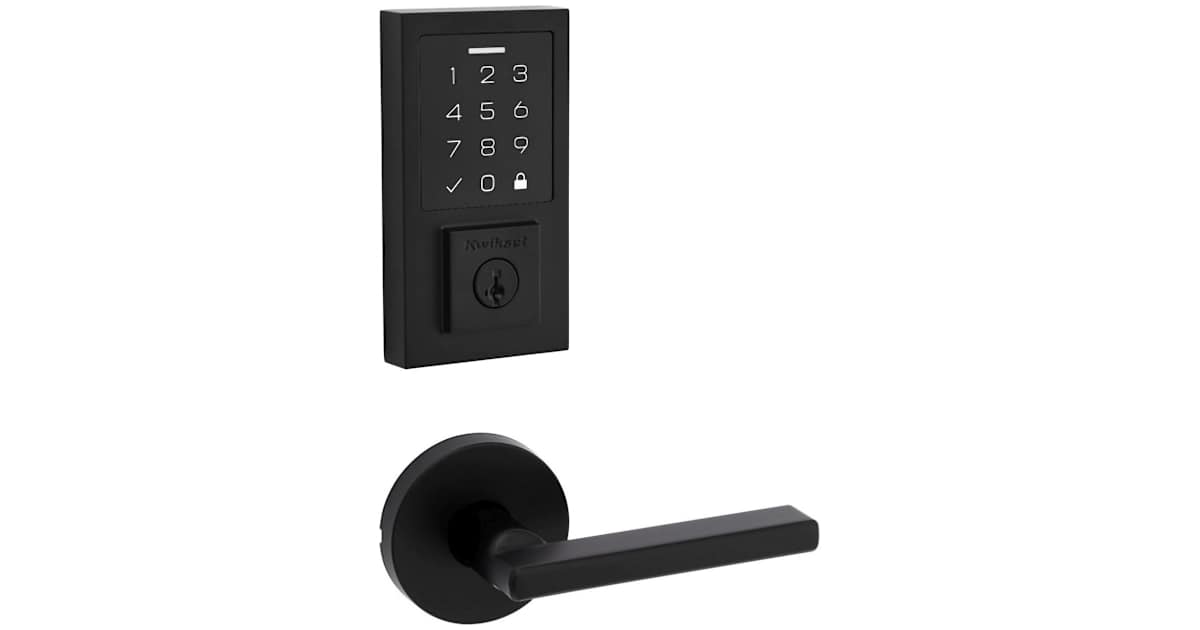 Kwikset 720HFLRDT-9270CNT-514S Halifax Passage Lever Set and Electronic ...