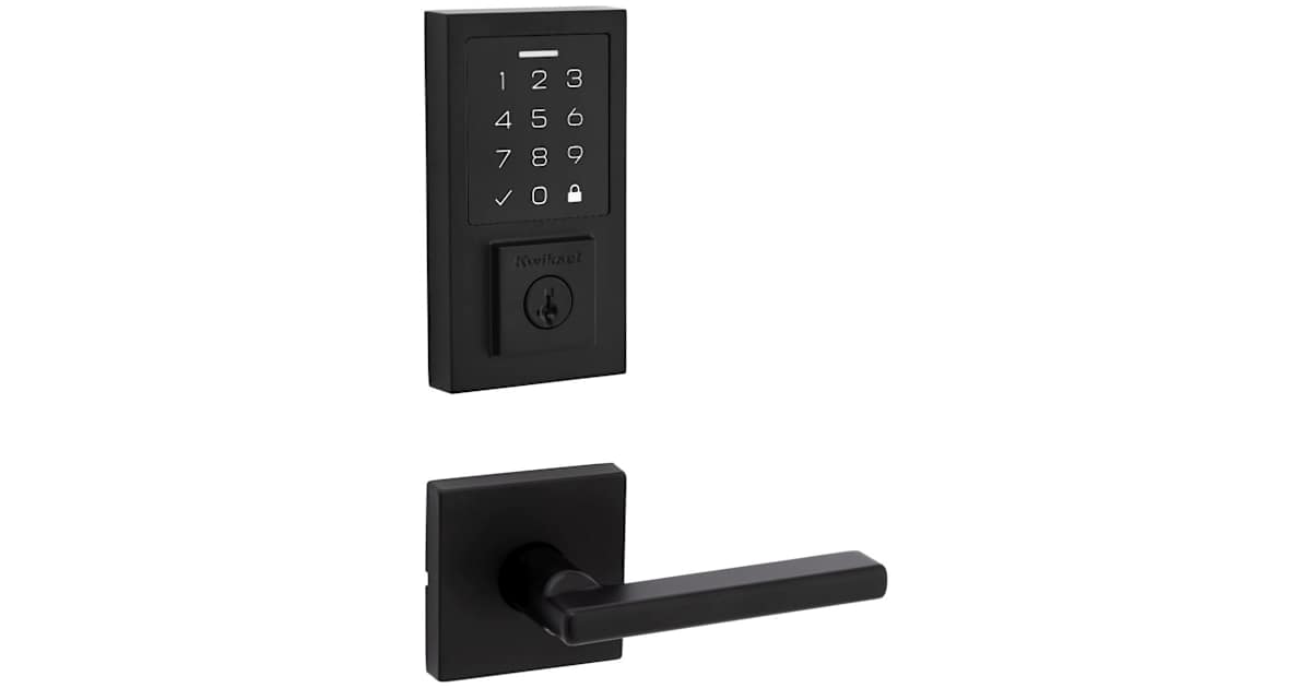Kwikset 720HFLSQT-9270CNT-514S Halifax Passage Lever Set and Electronic ...
