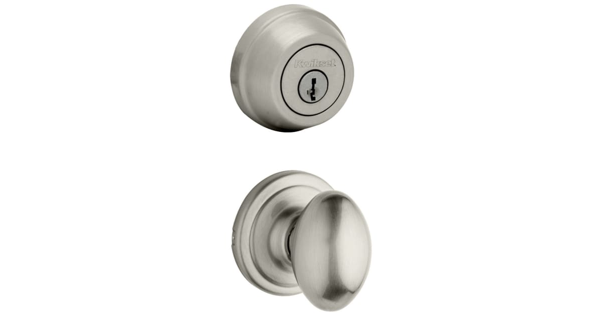 Kwikset 720L-780-15S Laurel Passage Knob Set and Single Cylinder Keyed ...