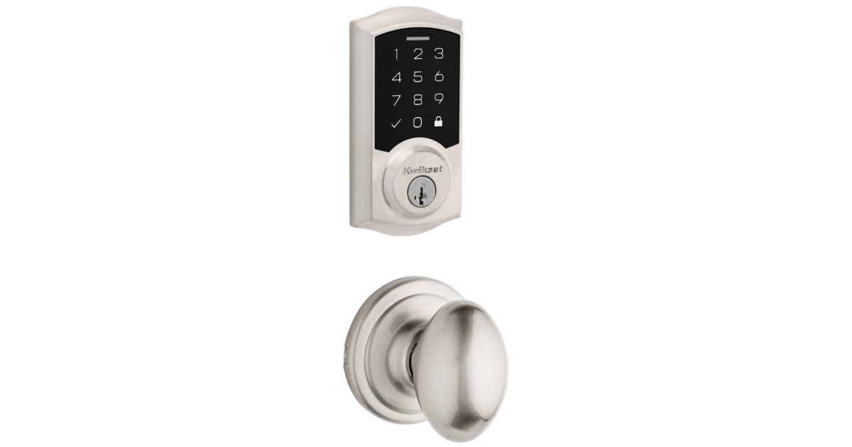Kwikset 720L-9270TRL-15S Laurel Passage Knob Set and Electronic Keyless ...