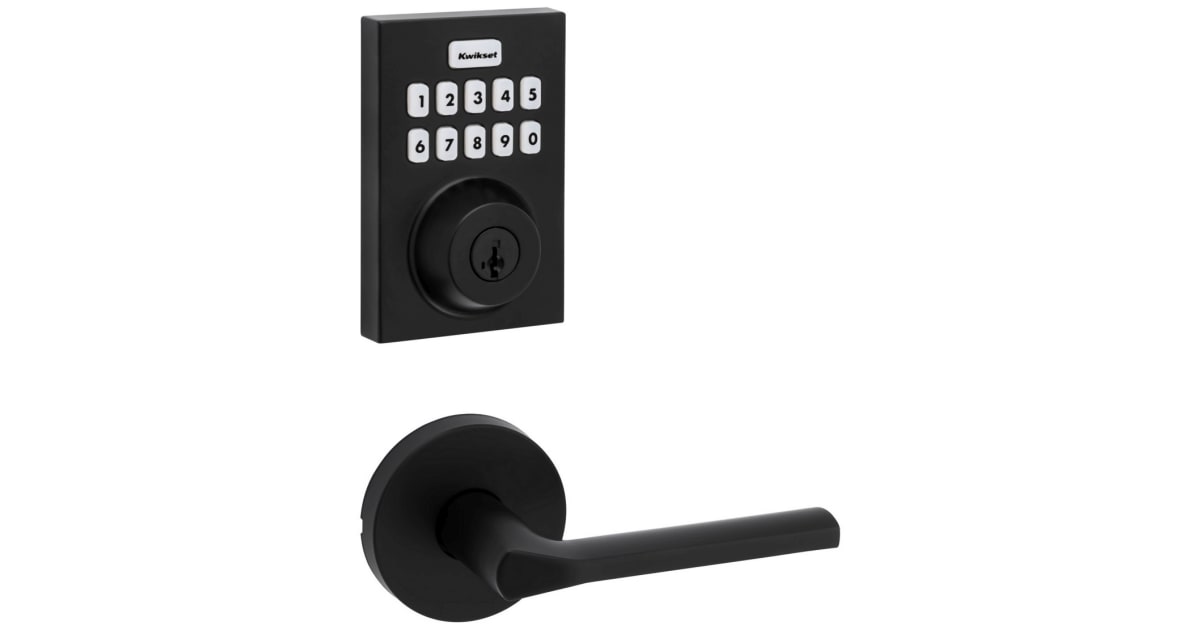 Kwikset 720LSLRDT-HC620CNT-514S Lisbon Passage Lever Set and Electronic ...