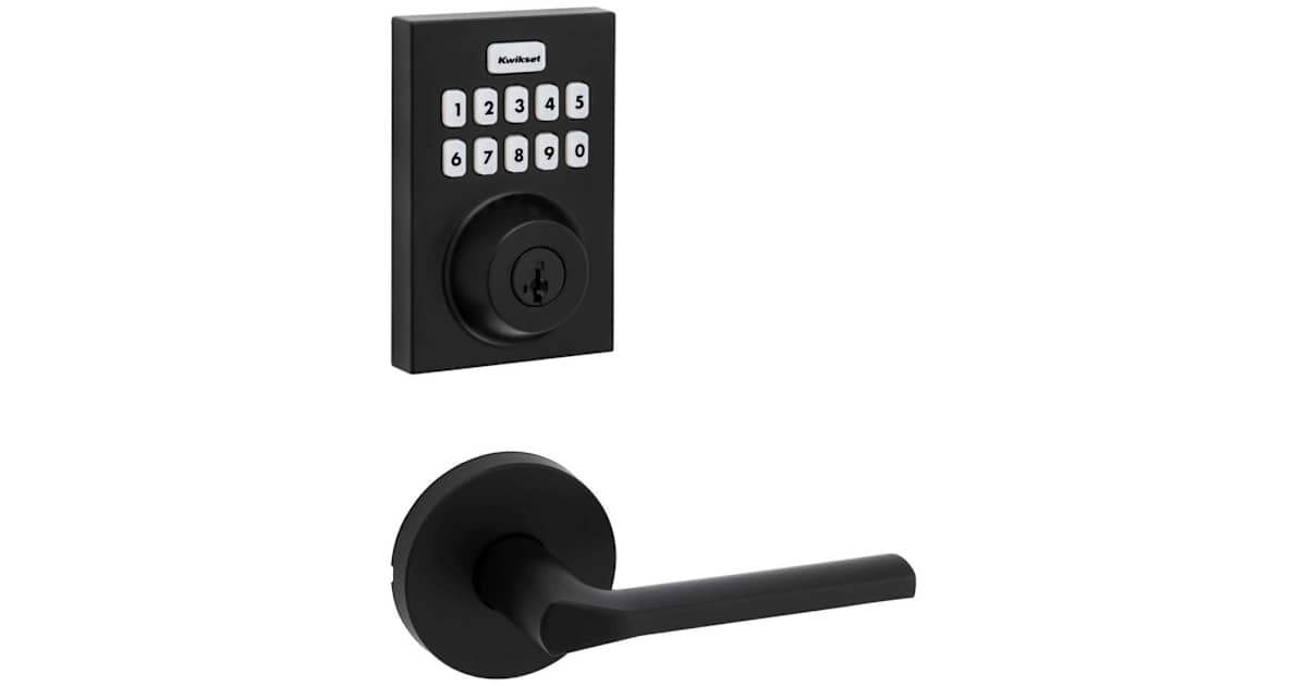 Kwikset 720LSLRDT-HC620CNT-514S Lisbon Passage Lever Set and Electronic ...