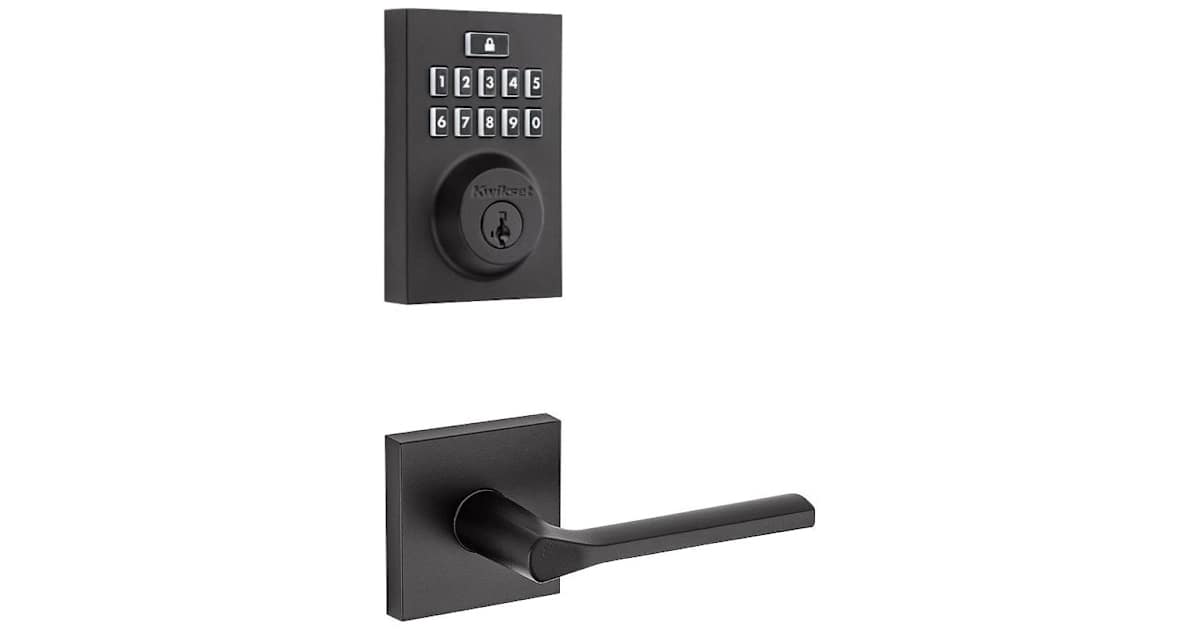 Kwikset 720LSLSQT-913CNT-514S Lisbon Passage Lever and 913 Contemporary ...