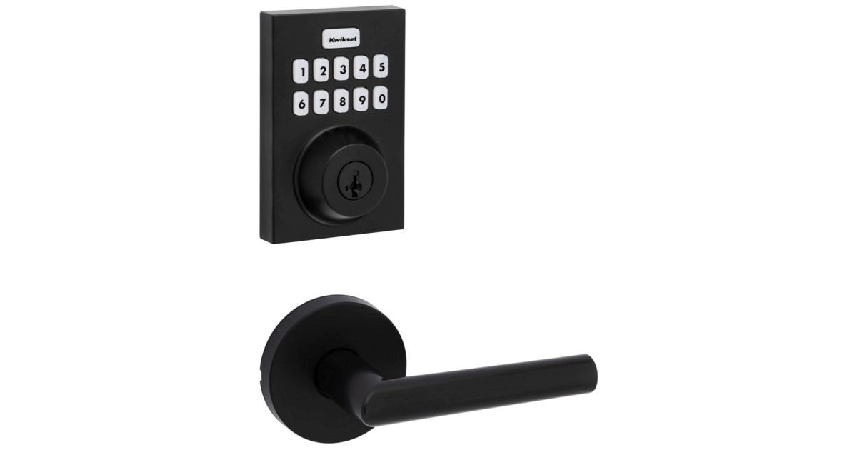 Kwikset 720MILRDT-HC620CNT-514S Milan Passage Lever Set and Electronic ...