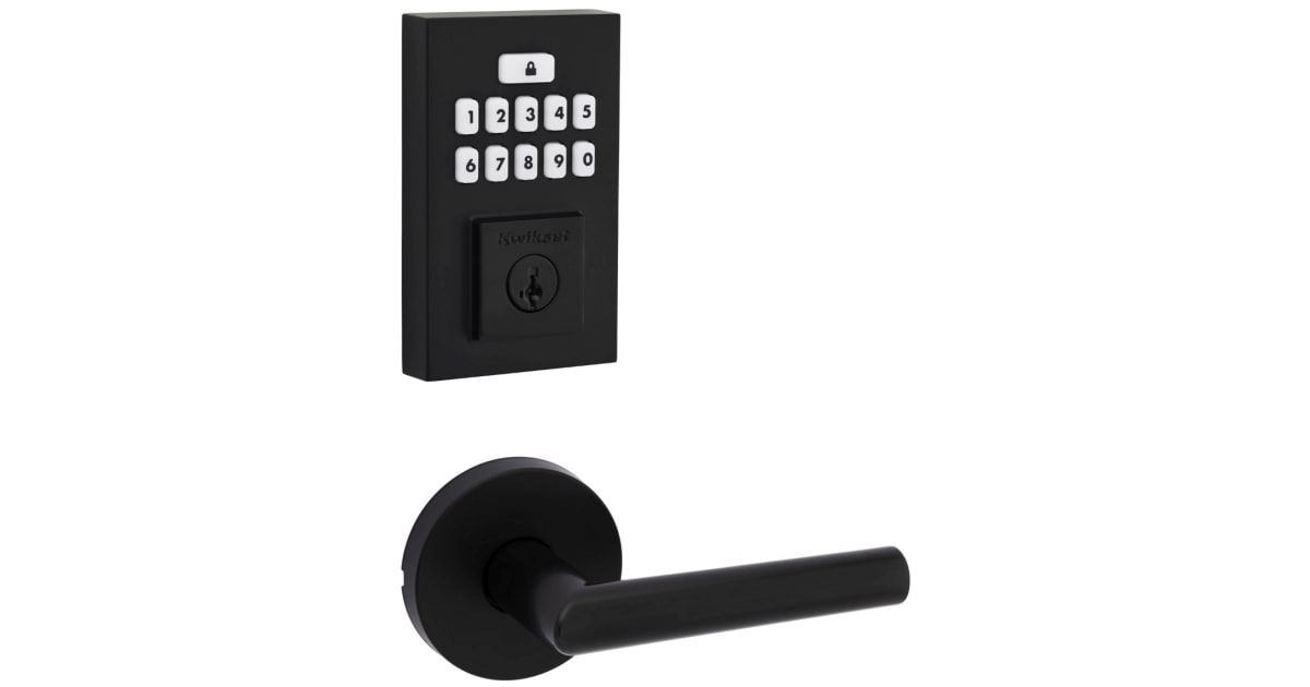 Kwikset 720MILRDT-9260CNT-514S Milan Passage Lever Set and Electronic ...