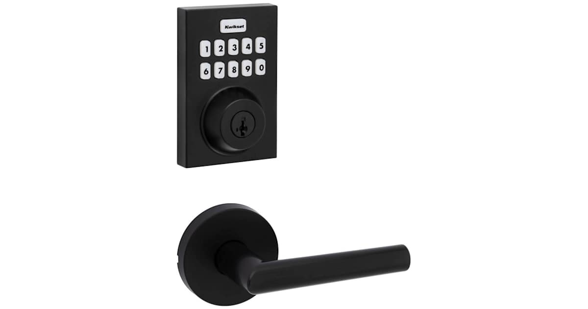 Kwikset 720MILRDT-HC620CNT-514S Milan Passage Lever Set and Electronic ...