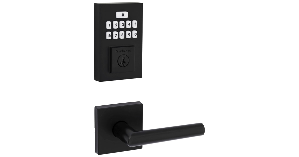 Kwikset 720MILSQT-9260CNT-514S Milan Passage Lever Set and Electronic ...