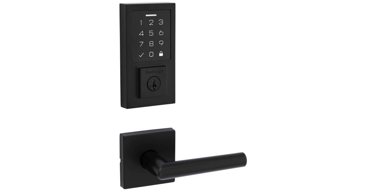 Kwikset 720MILSQT-9270CNT-514S Milan Passage Lever Set and Electronic ...