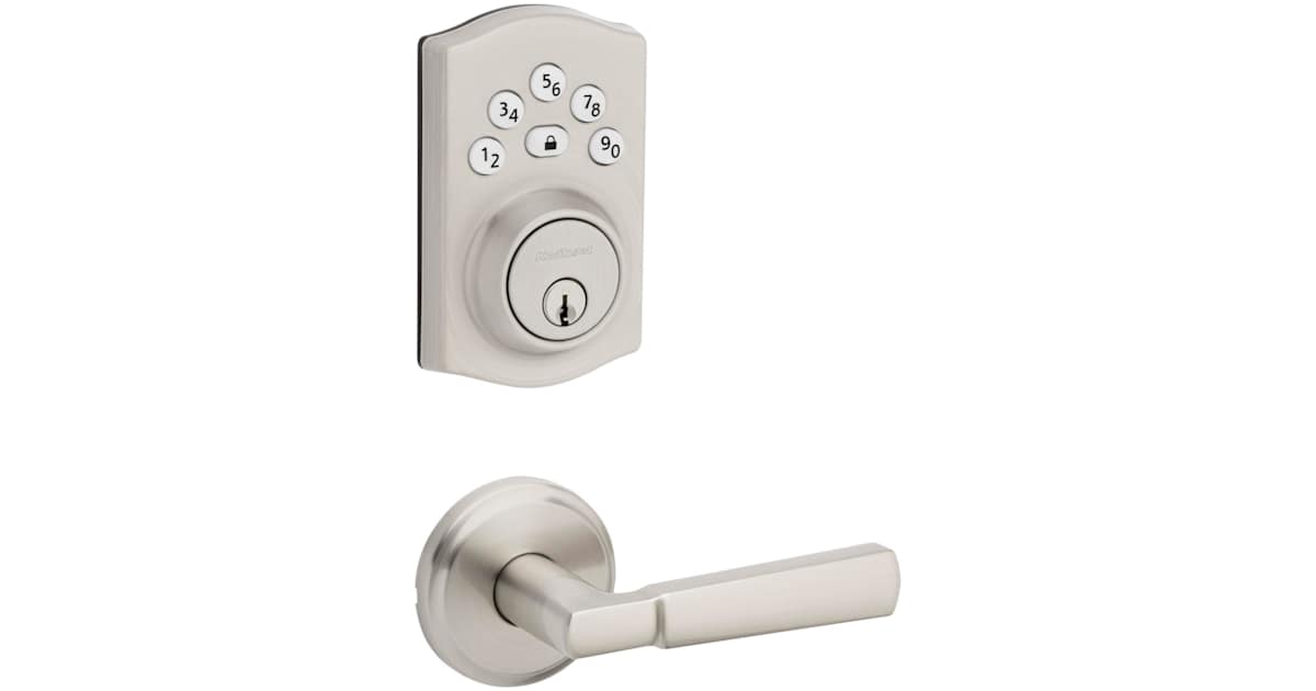 Kwikset 720PHL-9240TRL-15S Perth Passage Lever Set and Powerbolt ...