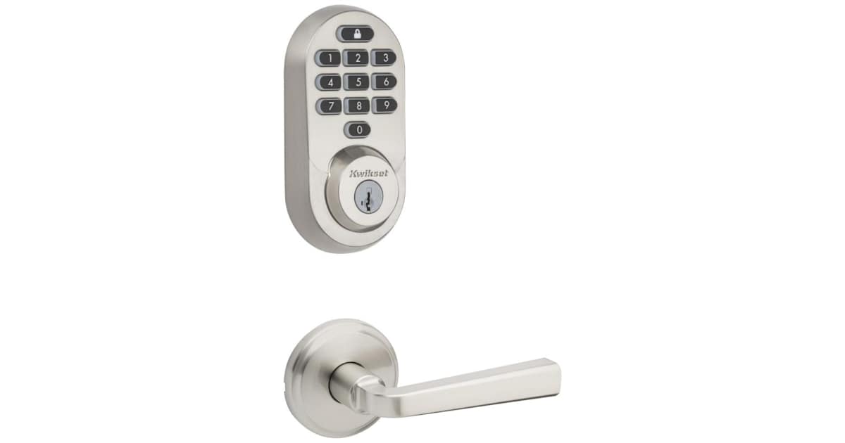 Kwikset 720TDL-938WIFIKYPD-15S Trafford Passage Lever Set and Halo ...