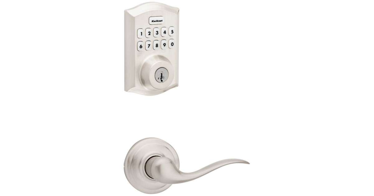 Kwikset 720TNL-HC620TRL-15S Tustin Passage Lever Set and Electronic ...