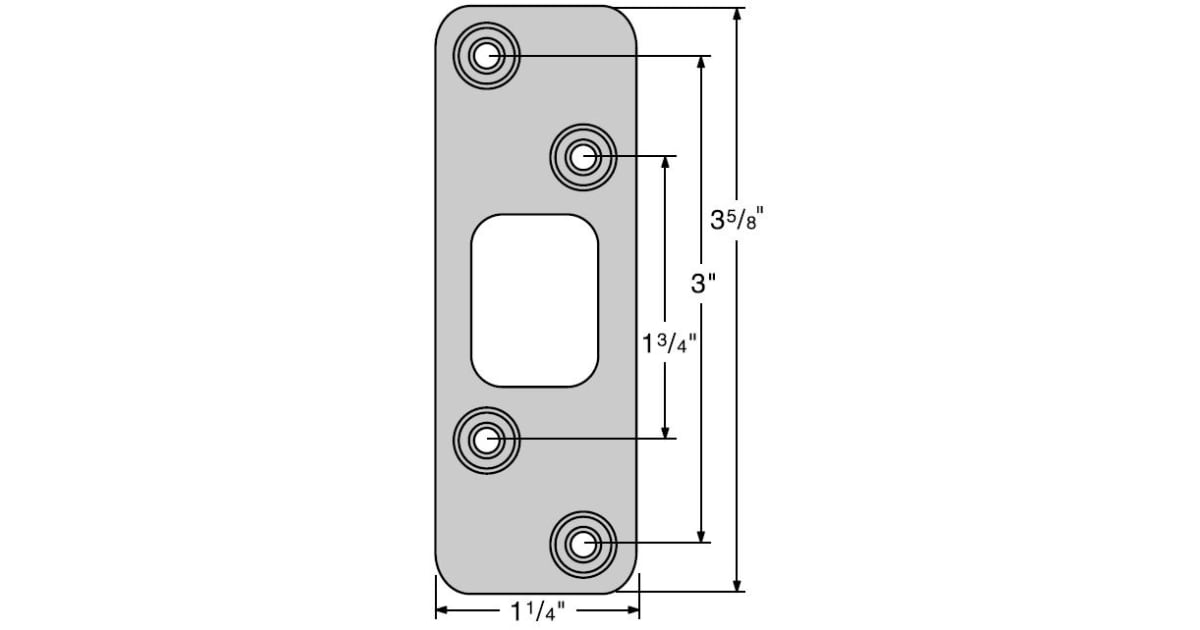 Kwikset 83223-5 Deadbolt Round Corner Strike | Ferguson Home