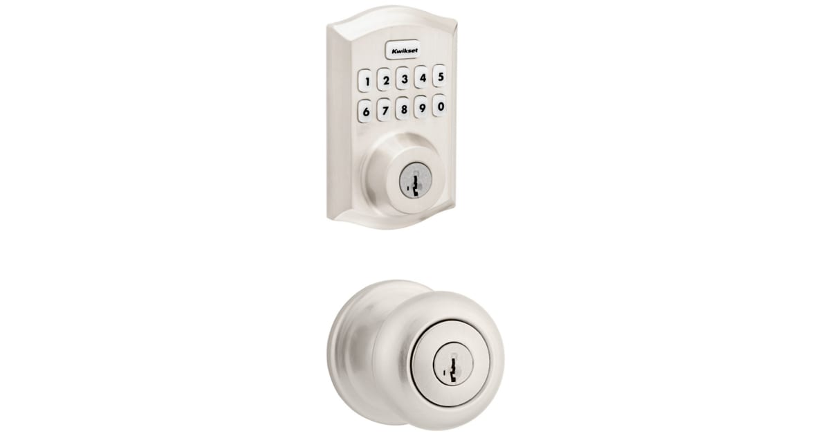 Kwikset CP740J-HC620TRL-15S Juno Single Cylinder Keyed Entry Knob Set ...