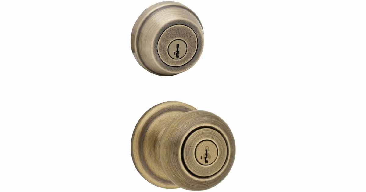 Kwikset CP740J-780-5S Juno (Round Rosette) Knob and 780 Deadbolt Combo ...