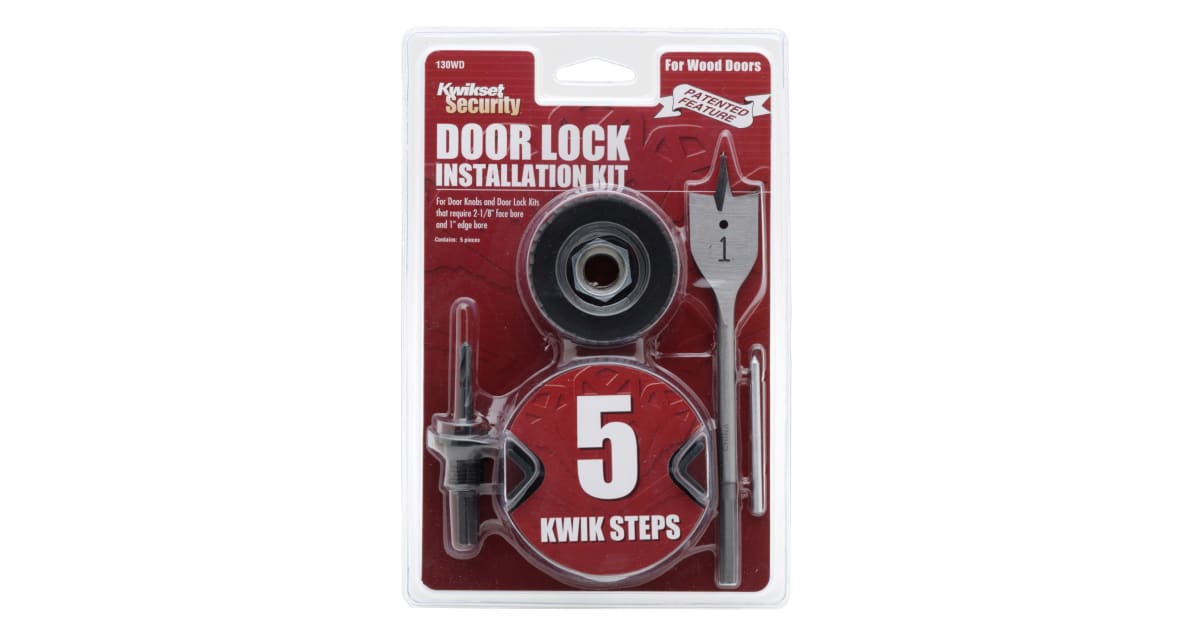Kwikset CP130WD Wood Door Mini Installation Kit | Ferguson Home